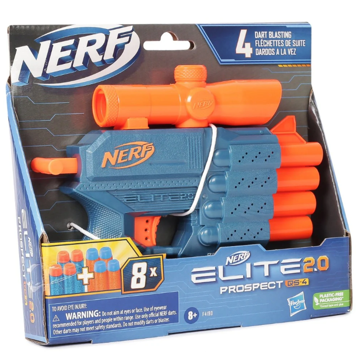 Nerf Elite 2.0 Prospect QS-4 Blaster - We carry a large range of Nerf ...
