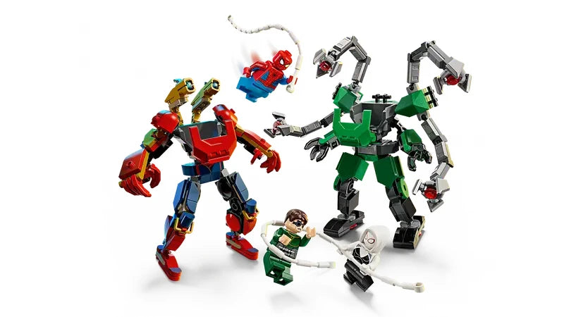 LEGO Marvel Mech Battle Spider-Man vs Doc Ock 76338 Double Mech Set ...