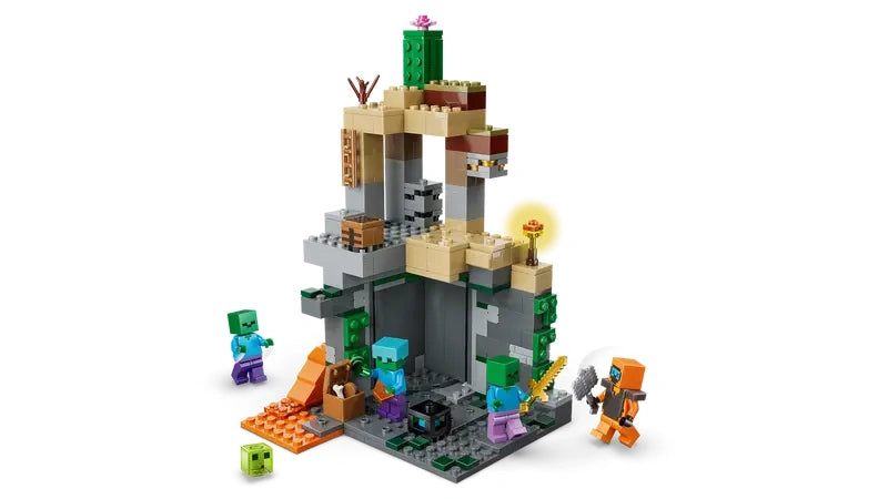 LEGO Minecraft Zombie Dungeon 21587 Playset with Zombies and Slime ...